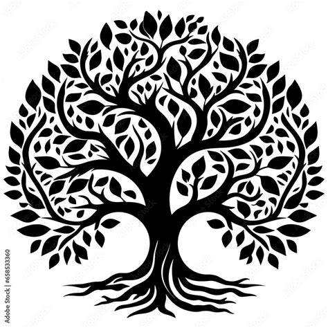Tree Of Life Tree Vector Logo This Beautiful Tree Is A Symbol Of Life Beauty Symbolizing