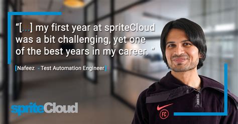 Spritecloud Bv Our Colleague Nafeez Virani Has Been With Us For One Year Now At Spritecloud