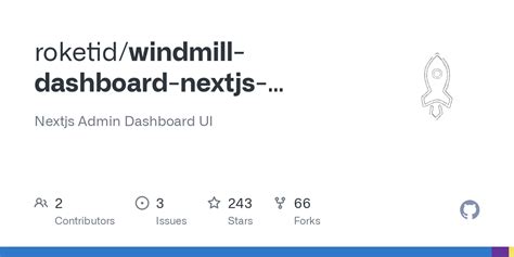 Github Roketidwindmill Dashboard Nextjs Typescript Nextjs Admin