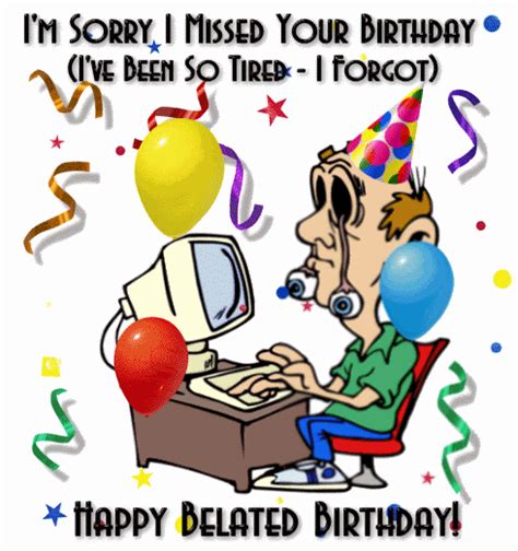 Inspiration 38 Belated Birthday Clip Art