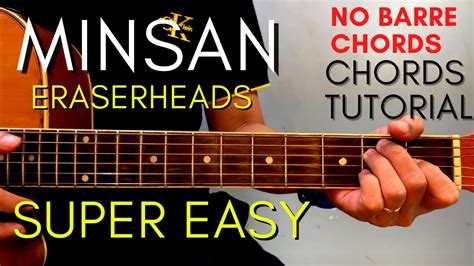 Eraserheads Minsan Chords Easy Guitar Tutorial For Acoustic Cover