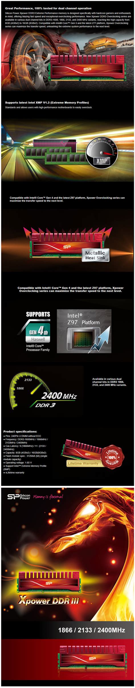 หน้าที่ 1 Sp Silicon Power Xpower Ddr3 2400 16gb Review Overclock Hardware