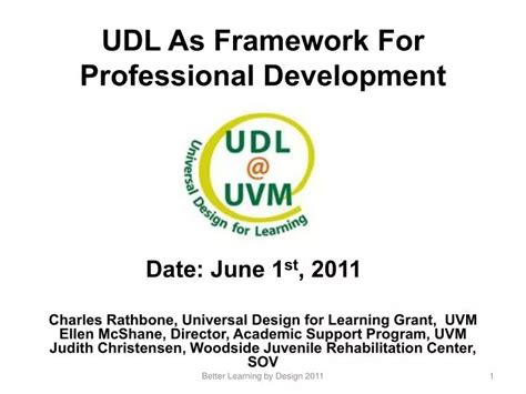 PPT UDL As Framework For Professional Development PowerPoint Presentation ID 6885388
