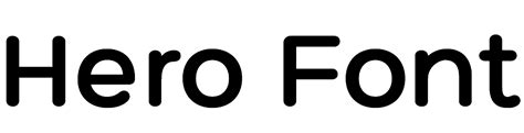 Hero Font Dafont Style