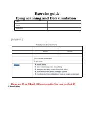 Fping Scanning And DoS Simulation Complete Guide Course Hero