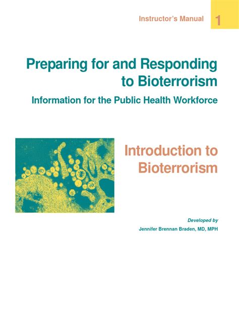 Btpublichealth Introduction Web 1202 Pdf Bioterrorism Biological