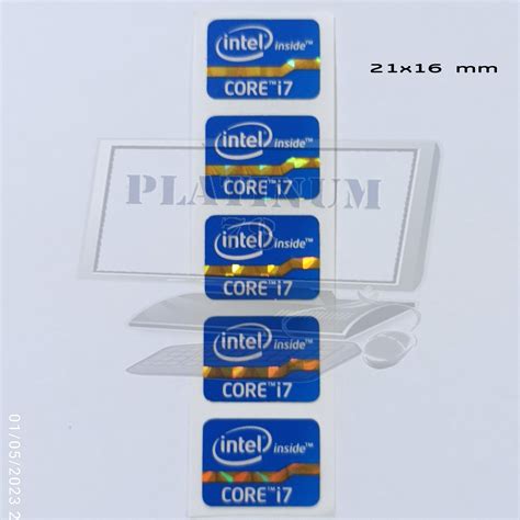 Sticker Stiker Logo Intel Core I7 Gen 2 Gen 3 Original Lazada Indonesia