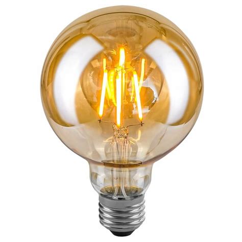 Żarówka Led Filament E27 G95 10w Ciepła Amber Kula E27 G95 10w Amb Ww