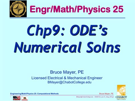 Engr 25lec 23aodeseulernumerical
