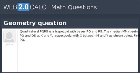 View Question Geometry Question