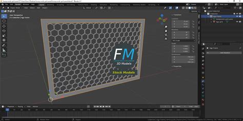 Honeycomb Grid Panel Superhive Formerly Blender Market