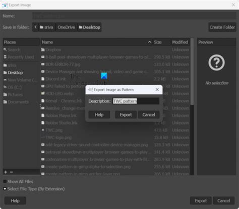 How To Create A Pattern In GIMP