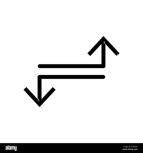 Vector Line Icon Different Direction Arrow Pointer Graphic As A