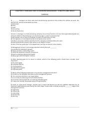 CHAPTER Introduction To Modern Management Quiz Assignment Pdf CHAPTER INTRODUCTION TO