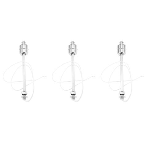 3pcs 150mm Stainless Steel Float Switch Tank Liquid Water Level Sensor 220v