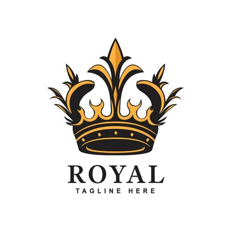 Royal Crown Logo Template Design Vector Isolated White Background