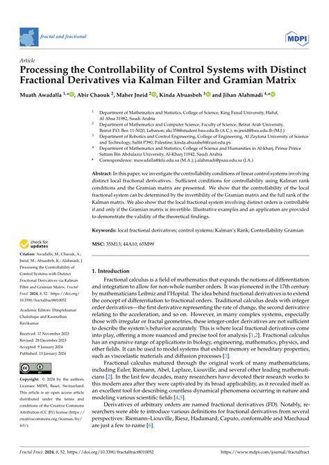 Pdf Processing The Controllability Of Control Systems With Distinct