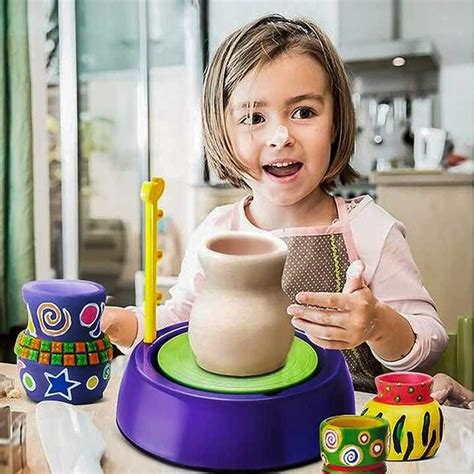 Детский гончарный круг творческий набор глина и краски для детей 899 грн Інші ігрові набори