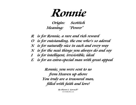 Meaning Of Ronnie Lindseyboo