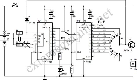 Cd4060 Timer Circuit Diagram