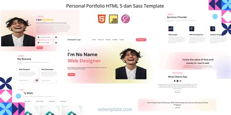 Personal Portfolio Html 5 Dan Sass Template Setemplate Pusat