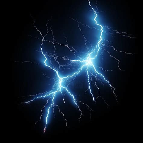 Explosão De Energia Elétrica Realista Efeito Vetor De Faísca De