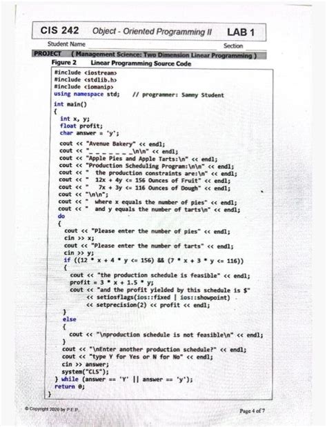 Solved Information About This Project Linear Programming Is