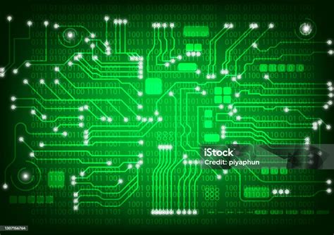 이진 숫자 시스템 배경 벡터 일러스트와 기술 라인 회로 메인 보드 컴퓨터 0명에 대한 스톡 벡터 아트 및 기타 이미지 0명 Cpu 공학 Istock