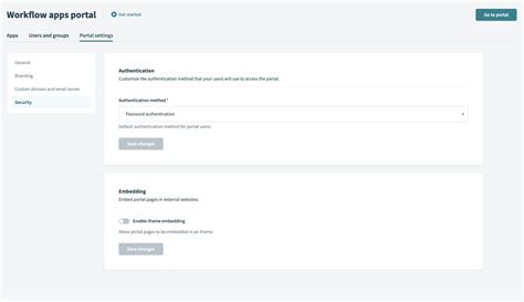Workflow Apps Portal Settings Workato Docs