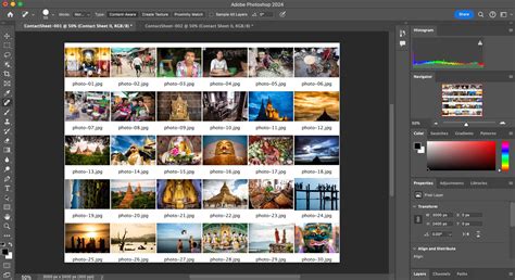 How To Create A Contact Sheet With Photoshop