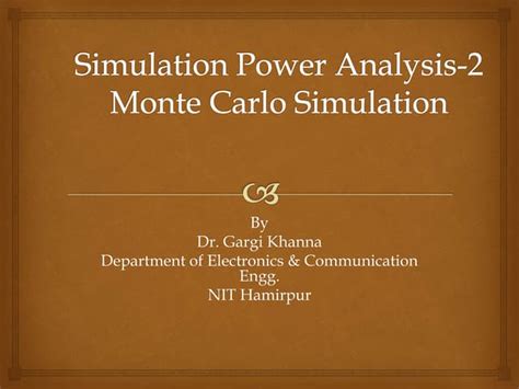 Monte Carlo Analysis Ppt