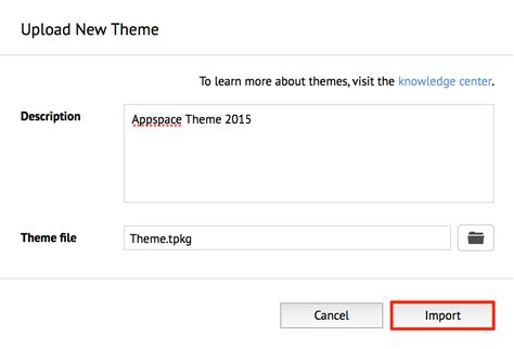 Managing Themes — Play V20 Documentation
