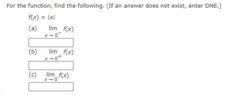 Solved For The Function Find The Following If An Answer Chegg Com