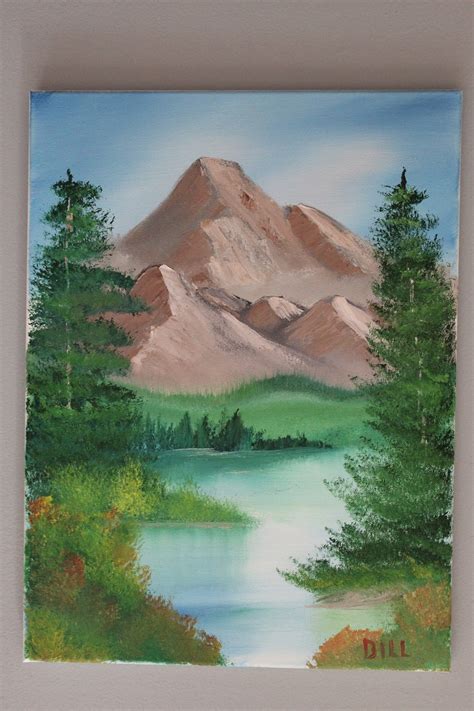 Towering Mountains Oil Painting On Canvas Etsy