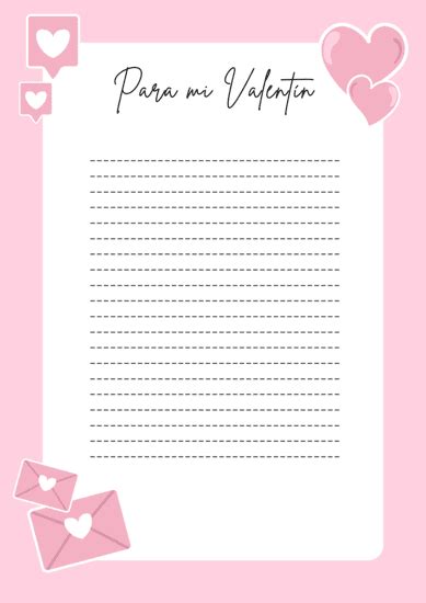 21 Cartas Para El Día De San Valentín Plantillas Tips Todosobrecolores