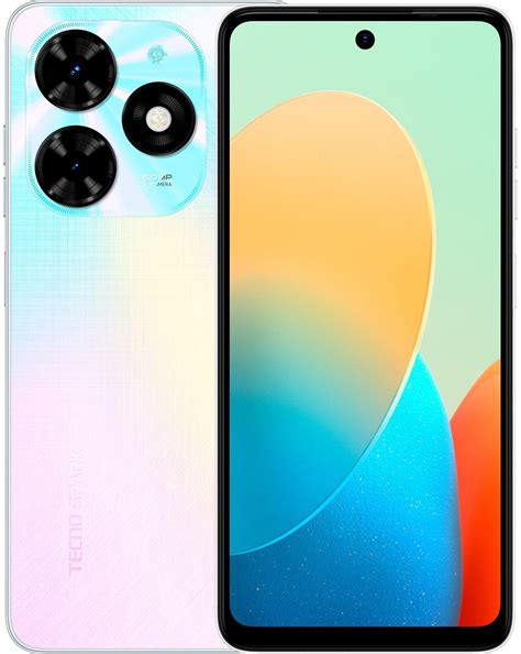 Купить Смартфон Tecno Spark 20c 8 ГБ 128 ГБ белый в Алматы Магазин на Kaspi Kz