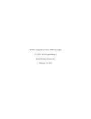 CS 3305 Unit 4 Assignment Docx Written Assignment Unit 4 PHP Solo