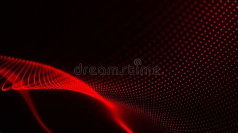 Technology Background Futuristic Point Wave Abstract Digital Wave Of