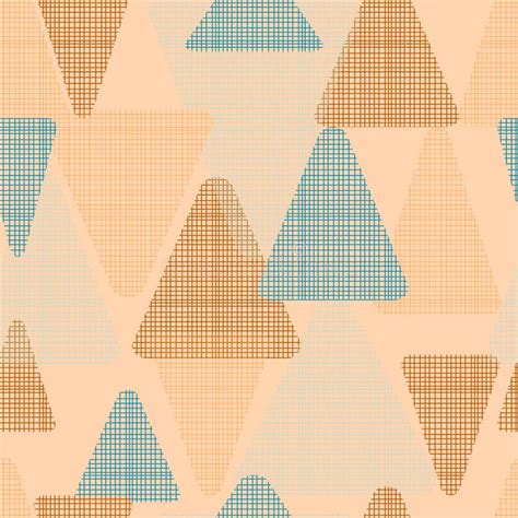 Vector Abstract Fabric Triangles Seamless Pattern Stock Vector Illustration Of Delta Beige