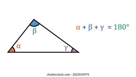 Sum Angles Triangle Measure 180 Degrees Stock Vector Royalty Free 2023919975 Shutterstock