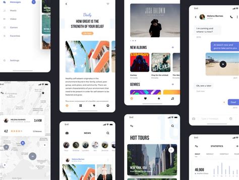 Think Mobile Ui Kit — Ui Kits On Ui8 Mobile Ui Ui Kit Mobile App Design
