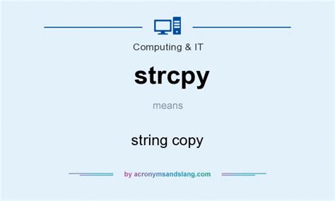 What Does Strcpy Mean Definition Of Strcpy Strcpy Stands For String Copy By