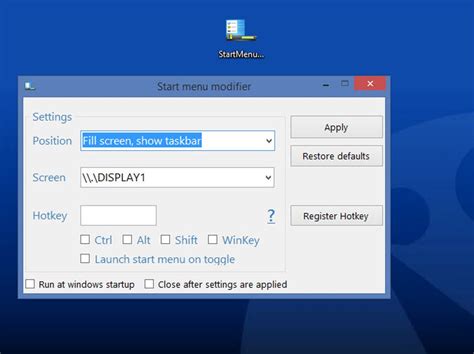 Start Menu Modifier İndir