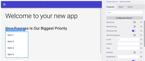 Having Issues Getting Data To A Listbox Blazor Server Radzen