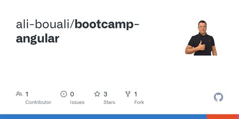 GitHub Ali Bouali Bootcamp Angular