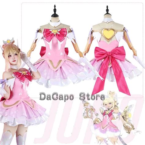 Ow 2 Dokiwatch Juno Cosplay Mythic Skin Outfit Costumes Pink Dress