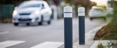 Pedestrian Crossing Protection With Flexible Solar Bollards Eco Innov