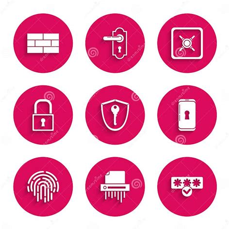 Set Shield With Key Paper Shredder Confidential Password Protection And Safety Access