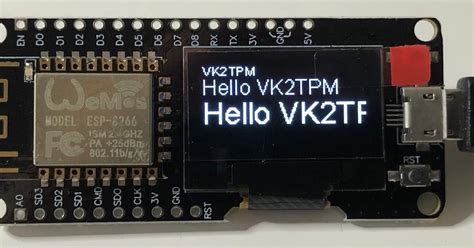 Marxys Musing On Technology Arduino Esp8266 With On Board Oled Display