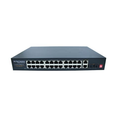 Unmanaged Intelligent Poe Switch Poe Power Supply 28 Port Fiber Optic Switch Unmanaged